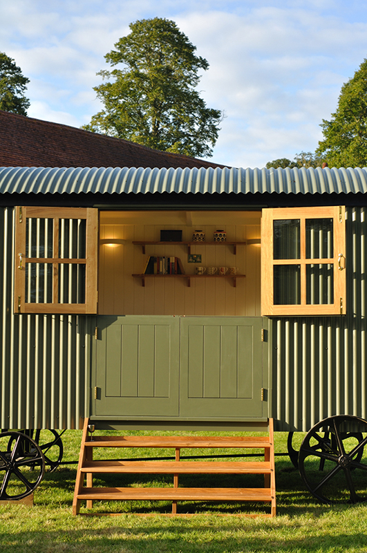 Tithe Barn Shepherd Huts | Double stable doors